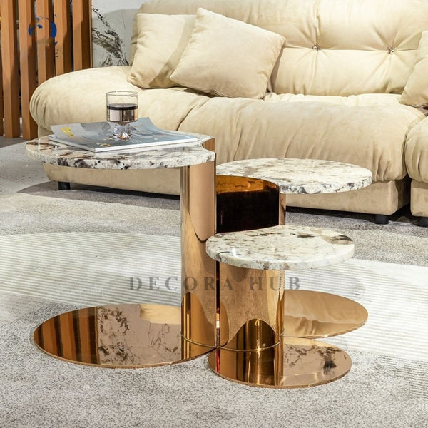 Luxurious Triple Coffee Table – DecoraHub