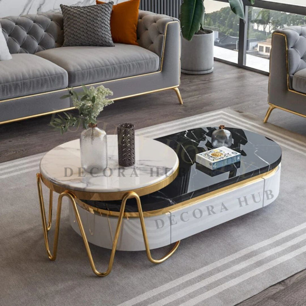 Luxrious White Elegance Center Table – DecoraHub